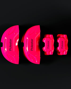 Custom Brake Caliper Covers for Polestar 1 in Pink Color – Set of 4