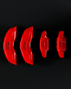 Custom Brake Caliper Covers for Ford Puma in Red Color – Set of 4 + Wa