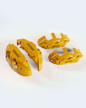 Custom Brake Caliper Covers for Ferrari F50 in Yellow Color – Set of 4